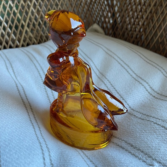 Art | Vintage Le Smith Amber Glass Figurine | Poshmark